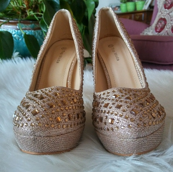 TOP Moda | Shoes | Top Moda High Heels Shoes Size 75 | Poshmark